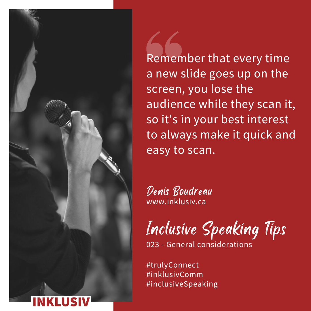 Inclusive Speaking Tip #023 - Inklusiv Communication