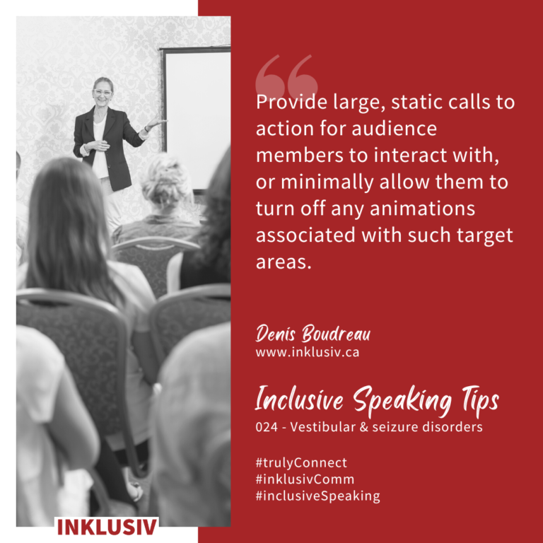 Inclusive Speaking Tip #024 - Inklusiv Communication