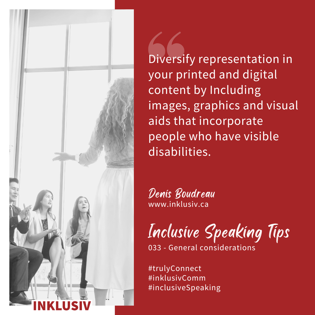Inclusive Speaking Tip #033 - Inklusiv Communication
