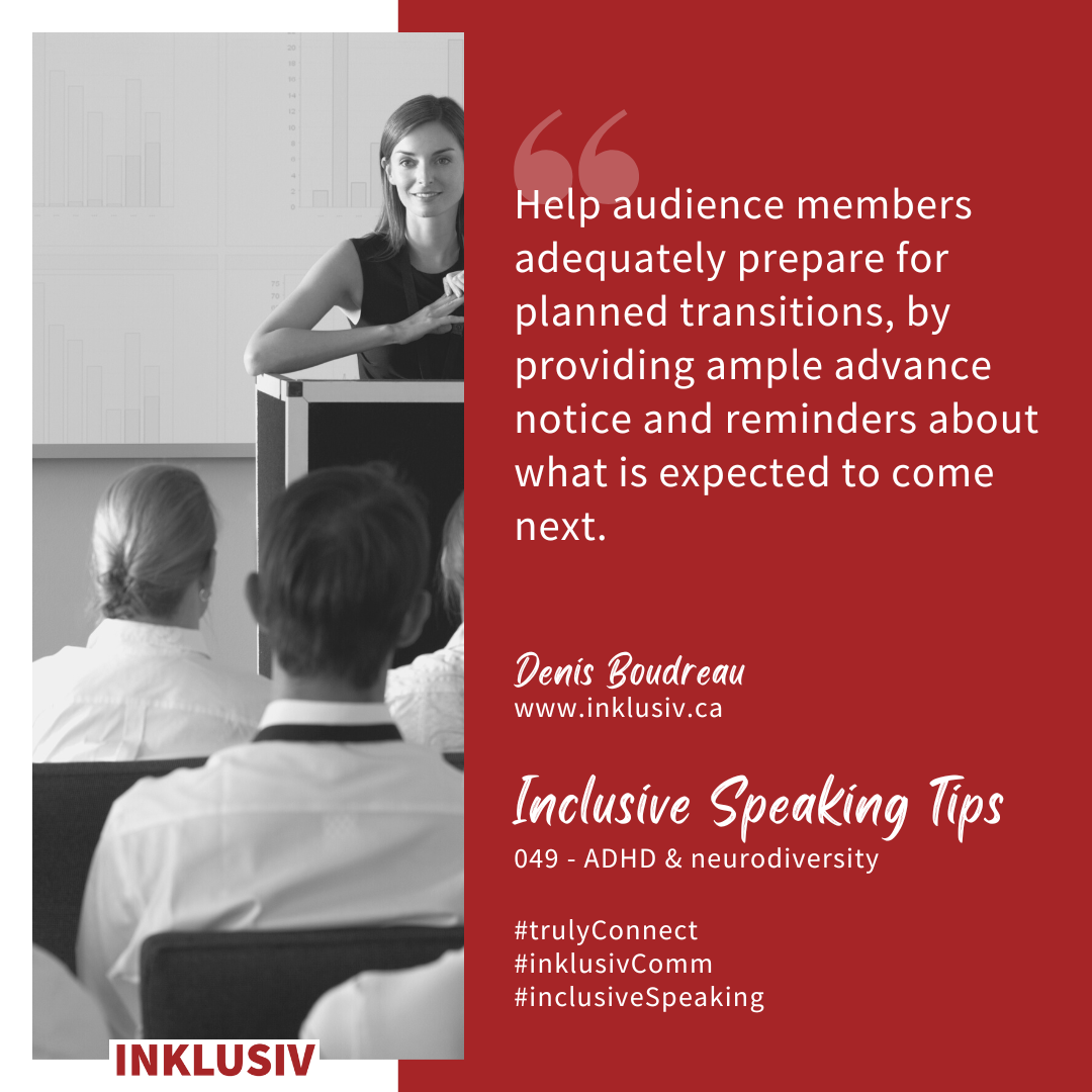 Inclusive Speaking Tip #049 - Inklusiv Communication