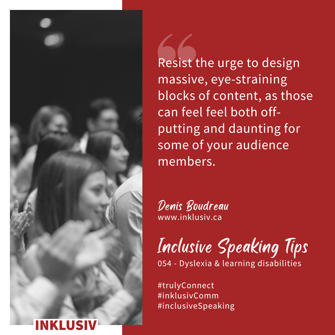 Inclusive Speaking Tip #054 - Inklusiv Communication