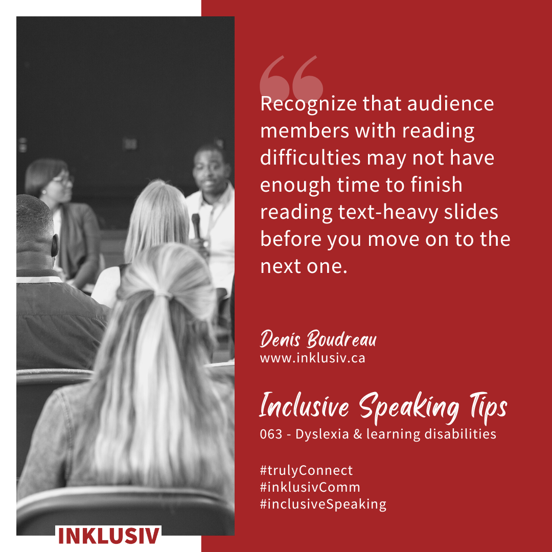 Inclusive Speaking Tip #063 - Inklusiv Communication