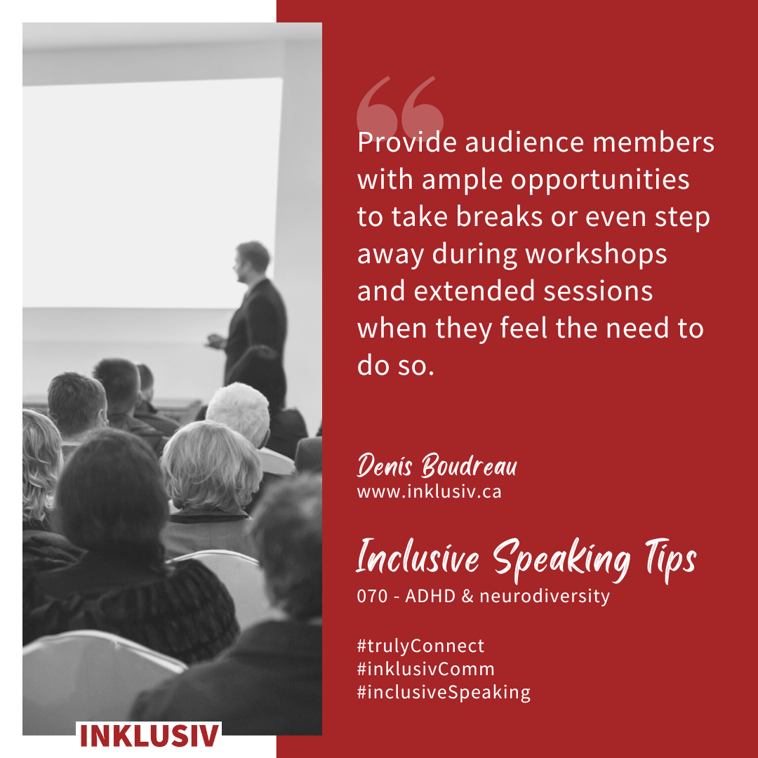 Inclusive Speaking Tip #070 - Inklusiv Communication