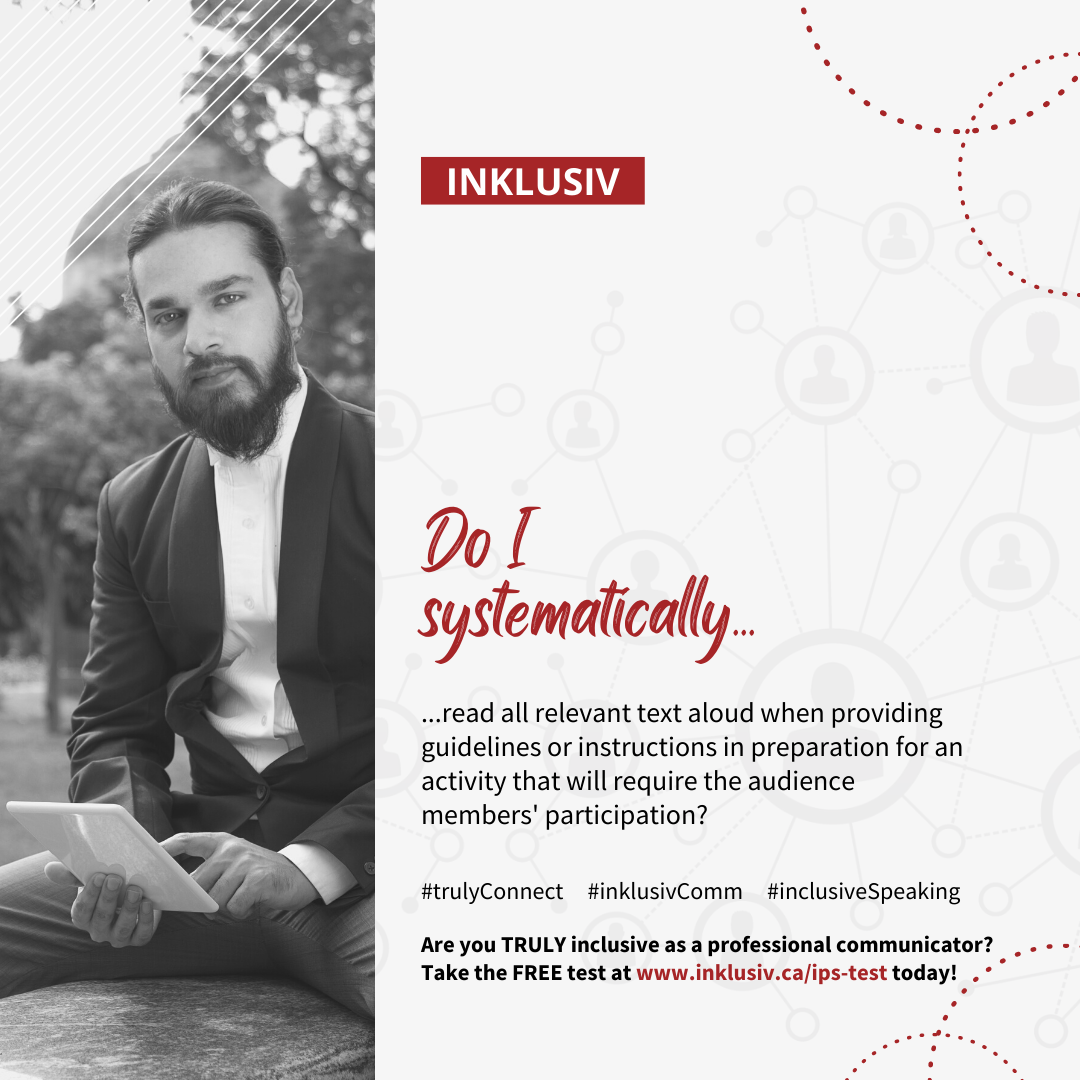 IPS Self-Assessment #055 - Inklusiv Communication