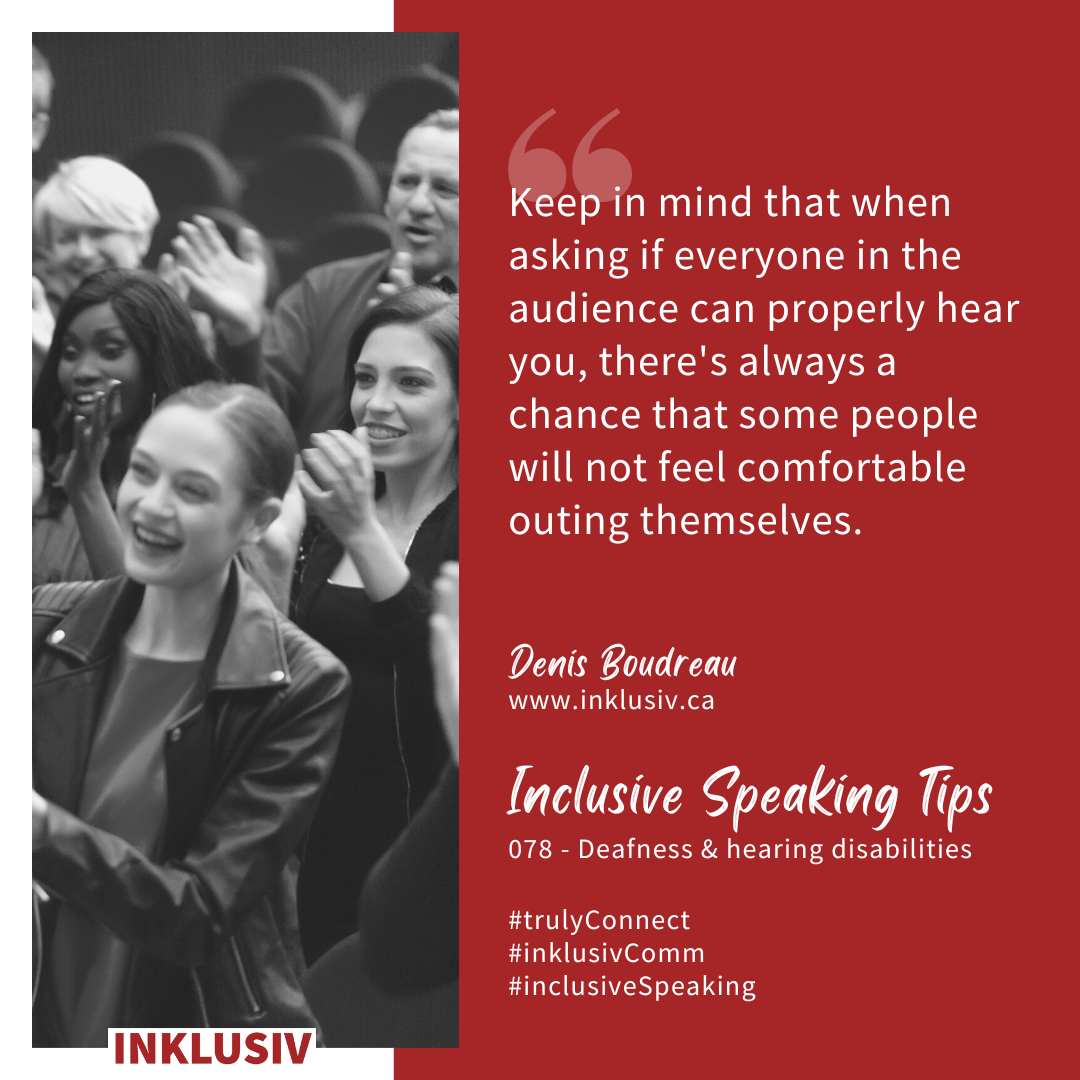 Inclusive Speaking Tip #078 - Inklusiv Communication