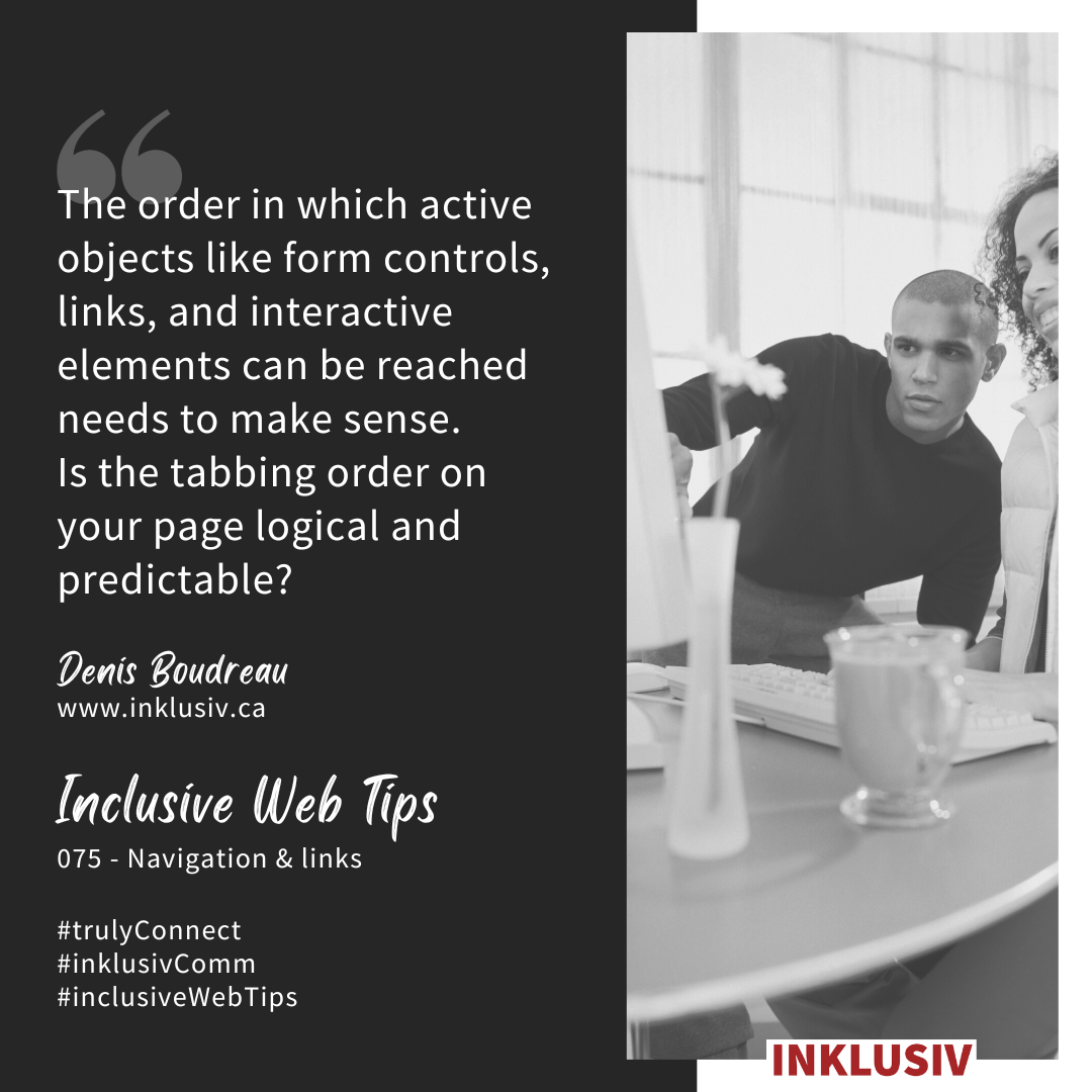 Inclusive Web Tip #075 - Inklusiv Communication Inclusive Web Tip #075 - Inklusiv Communication