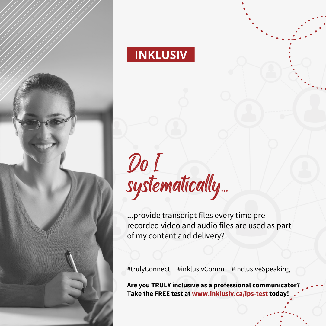 IPS Self-Assessment #080 - Inklusiv Communication