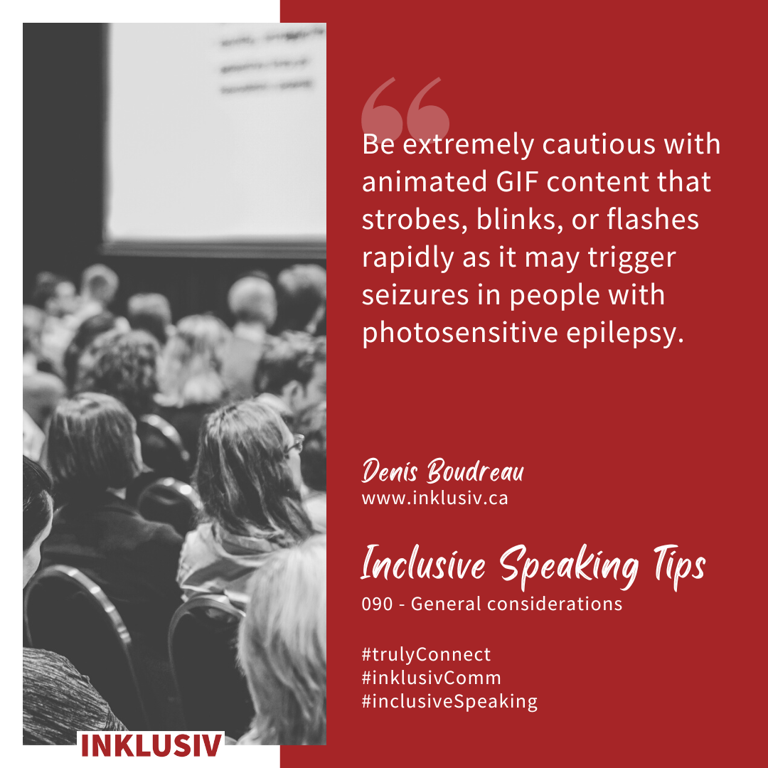 Inclusive Speaking Tip #090 - Inklusiv Communication