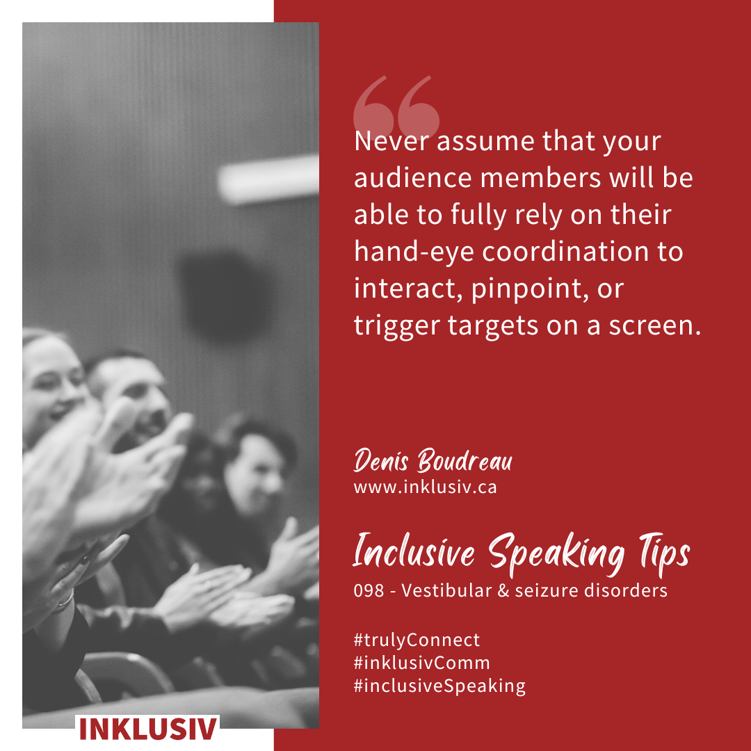 Inclusive Speaking Tip #098 - Inklusiv Communication