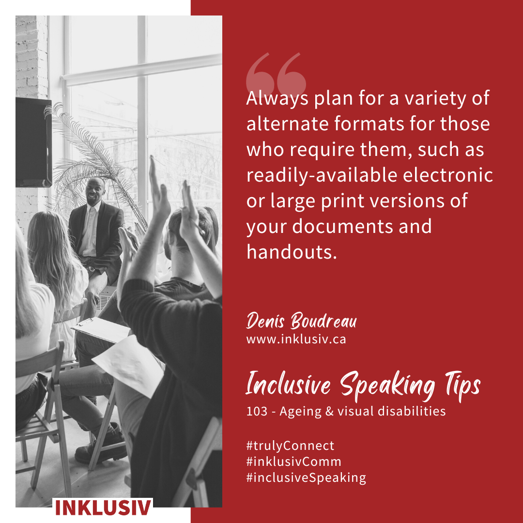 Inclusive Speaking Tip #103 - Inklusiv Communication