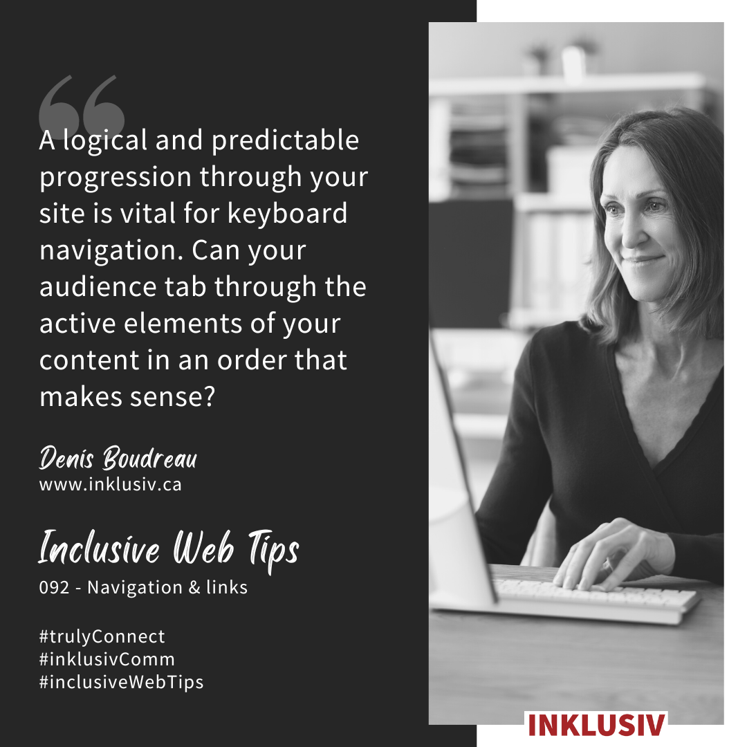 Inclusive Web Tip #092 - Inklusiv Communication