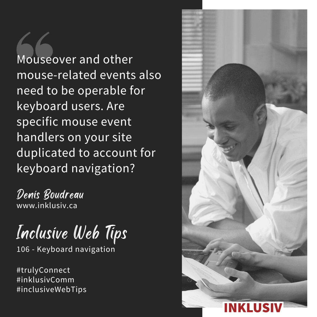 Inclusive Web Tip #106 - Inklusiv Communication