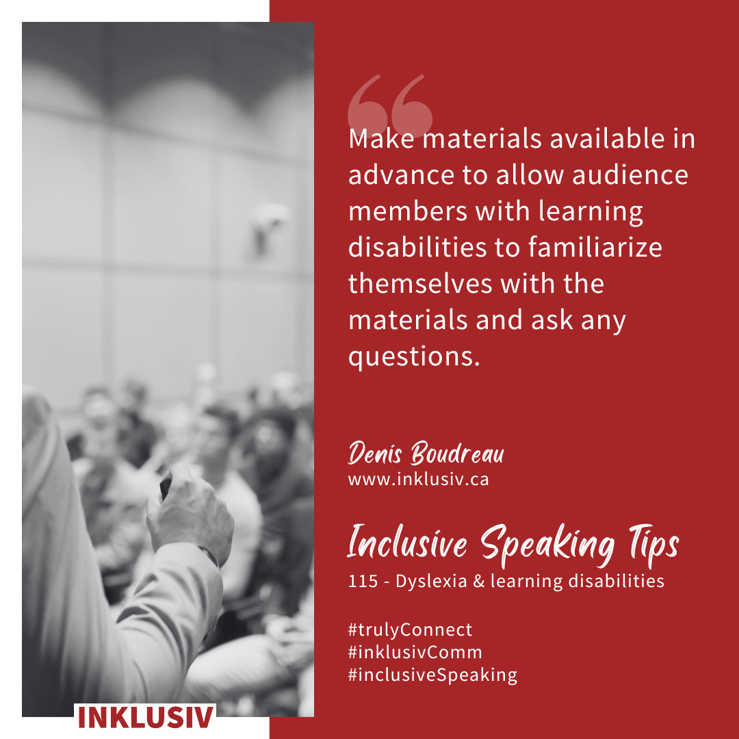 Inclusive Speaking Tip #115 - Inklusiv Communication