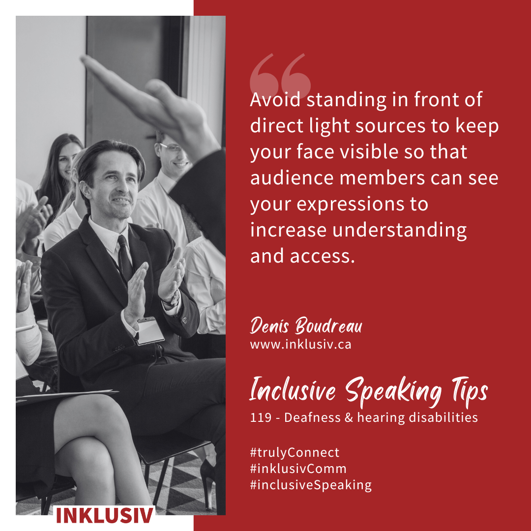 Inclusive Speaking Tip #119 - Inklusiv Communication