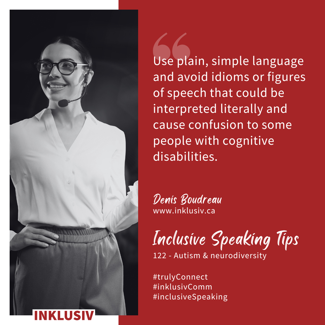 Inclusive Speaking Tip #122 - Inklusiv Communication