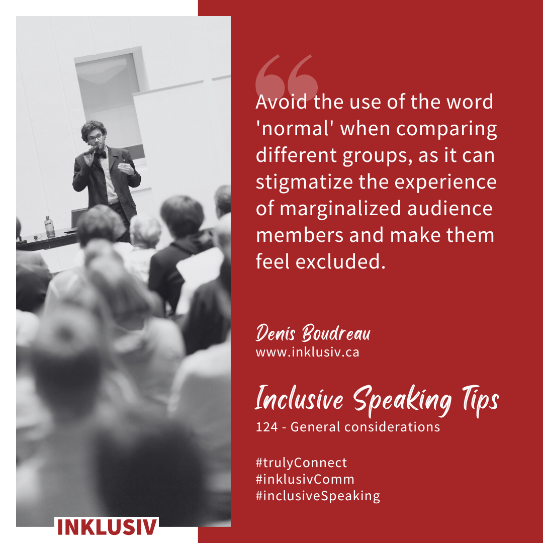 Inclusive Speaking Tip #124 - Inklusiv Communication