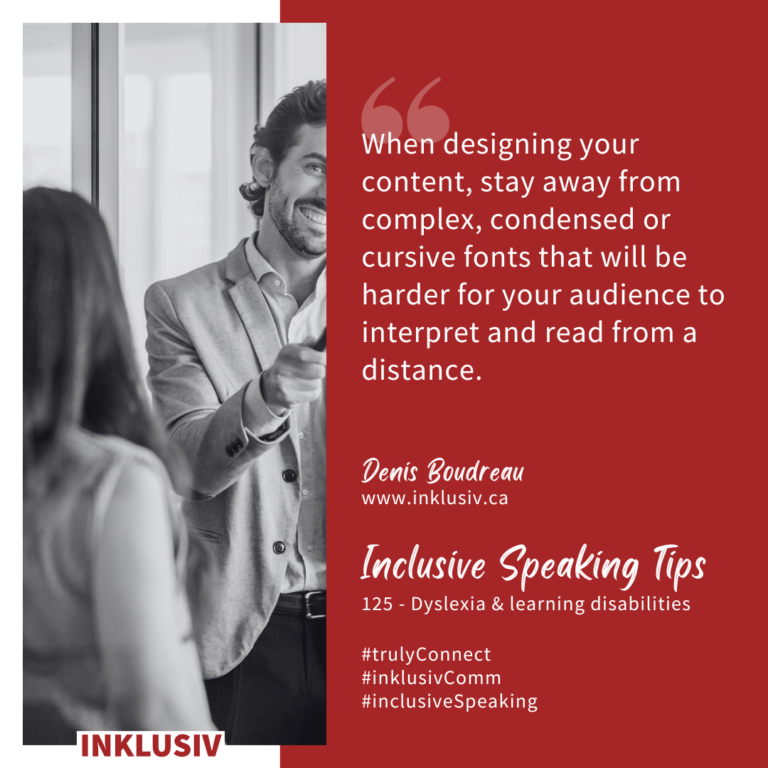 Inclusive Speaking Tip #125 - Inklusiv Communication