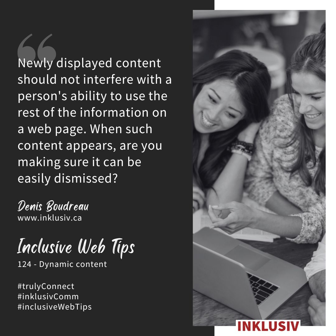 Inclusive Web Tip #124 - Inklusiv Communication